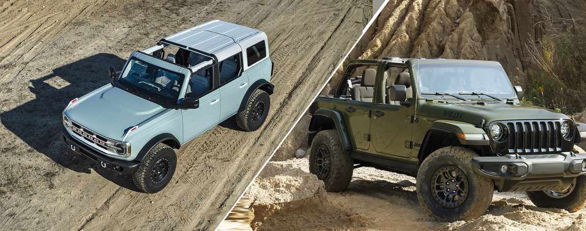 2022 Ford Bronco vs 2022 Jeep Wrangler | Country Hills Ford