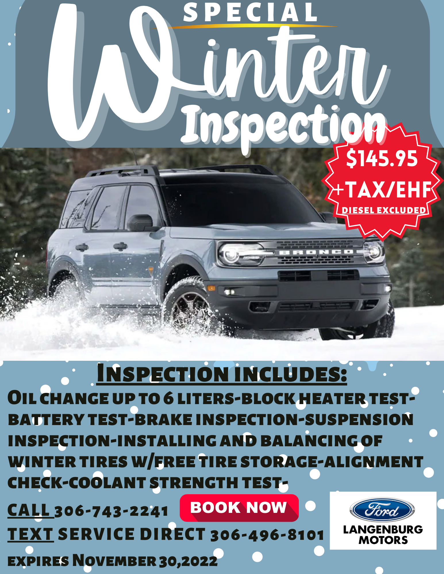Winter Inspection Special | Langenburg Motors